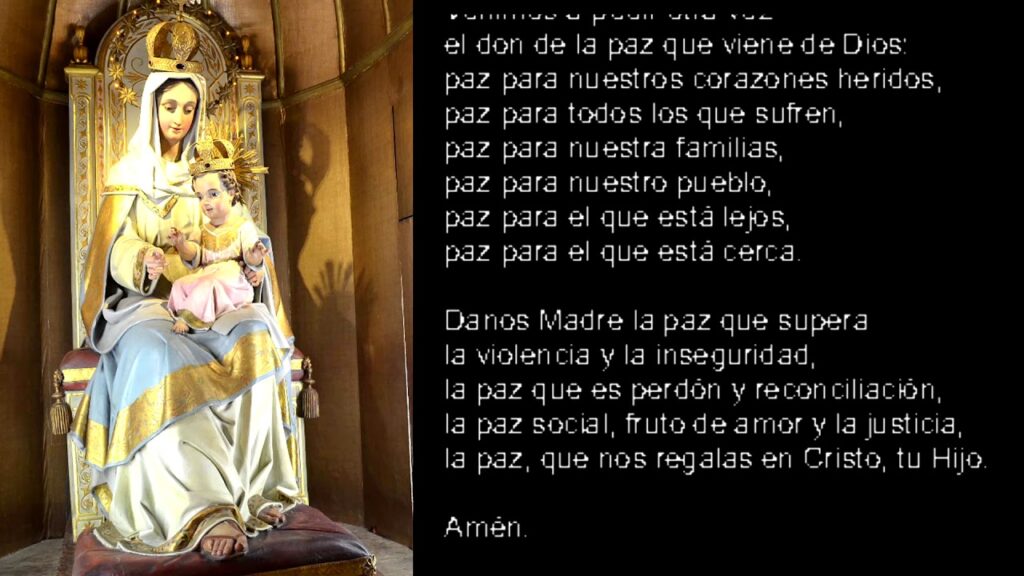 Oración De La Noche A La Virgen María Para La Paz Y Protección